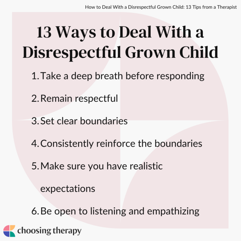 13 Tips for Dealing With Disrespectful Adult Children