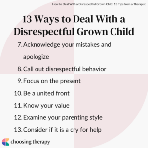 13 Tips for Dealing With Disrespectful Adult Children