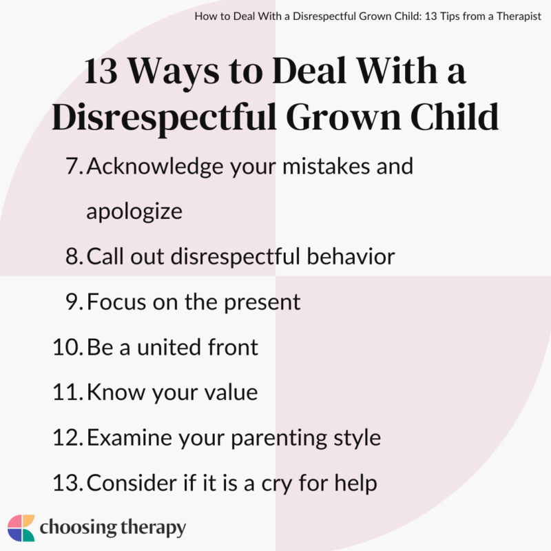 13 Tips for Dealing With Disrespectful Adult Children