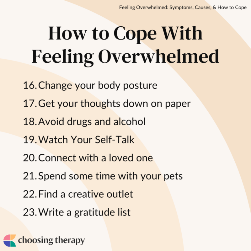 23 Ways to Cope When Feeling Overwhelmed