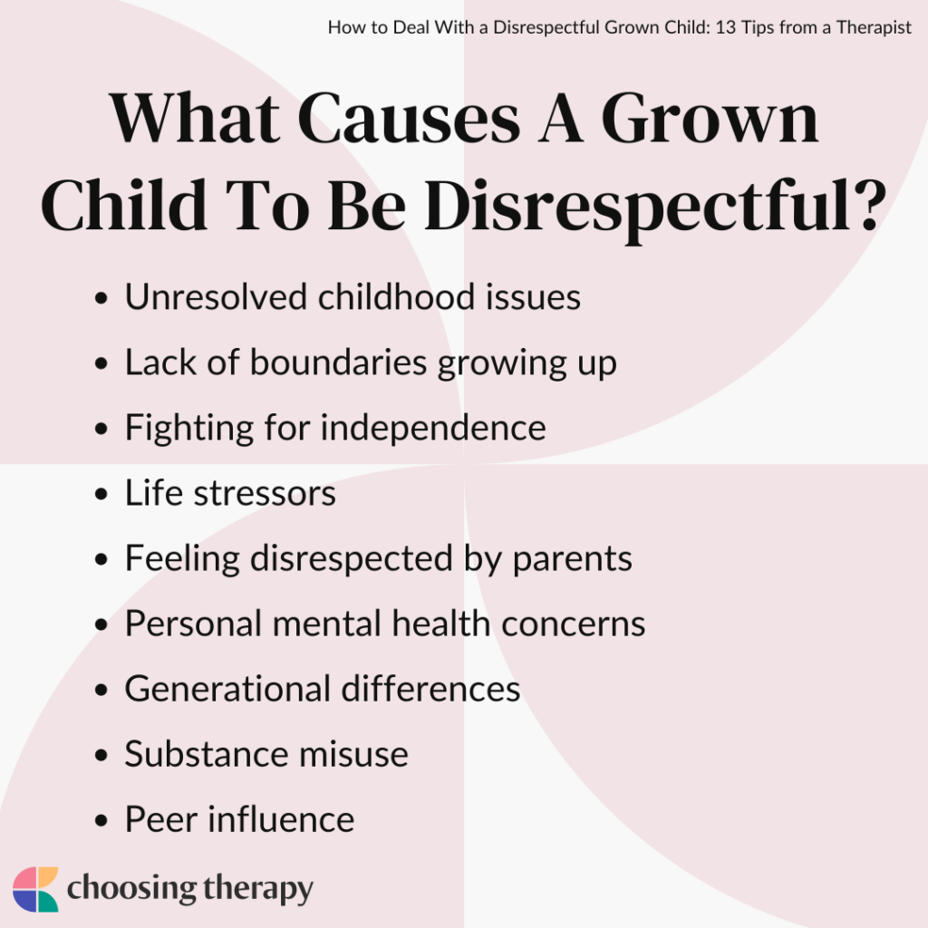 13 Tips for Dealing With Disrespectful Adult Children