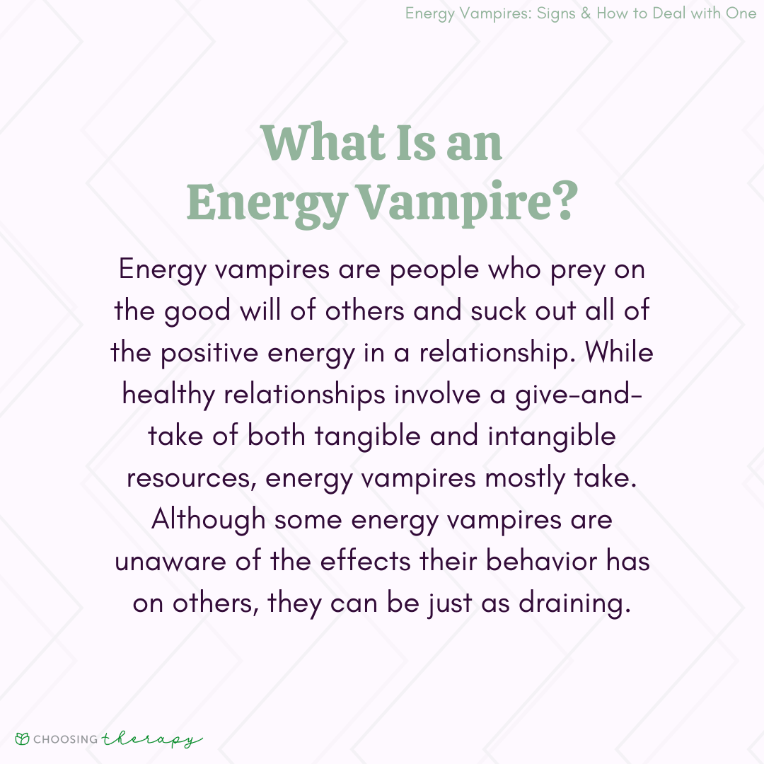 What Is An Energy Vampire What Is An Energy Vampire