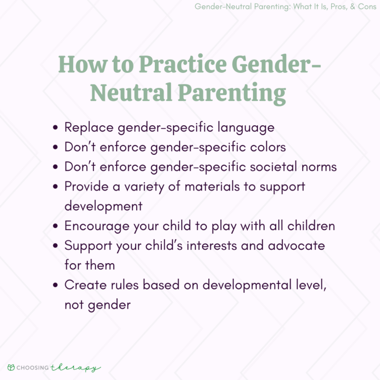 What Is Gender-Neutral Parenting?
