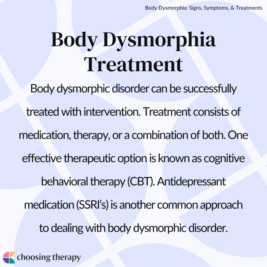 Body Dysmorphia: Signs, Symptoms, & Treatments