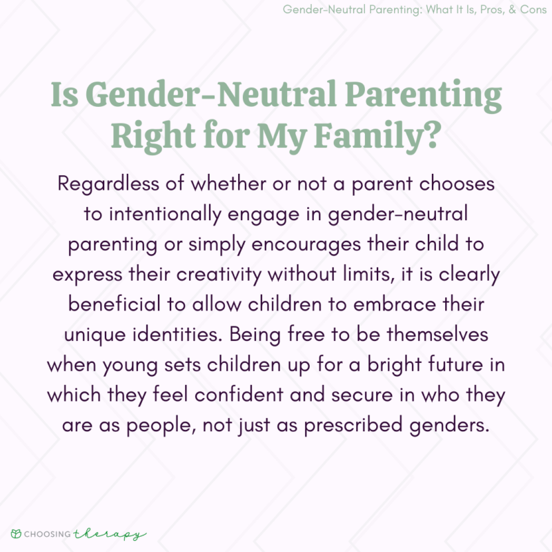 What Is Gender-Neutral Parenting?