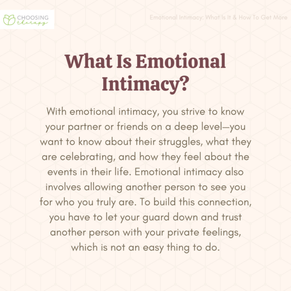 What Is Emotional Intimacy?