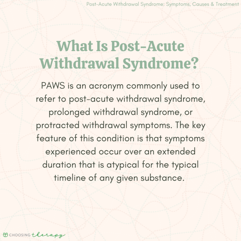 Understanding Post-Acute Withdrawal Syndrome (PAWS)