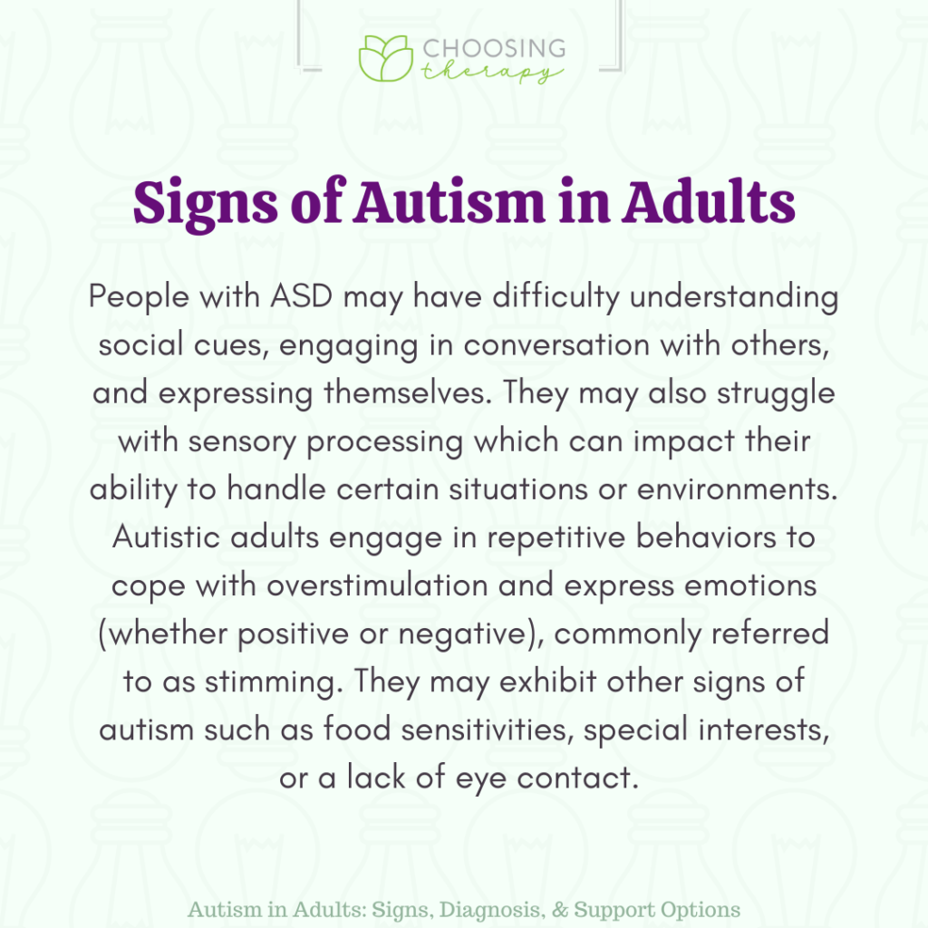 Signs & Symptoms of Autism in Adults