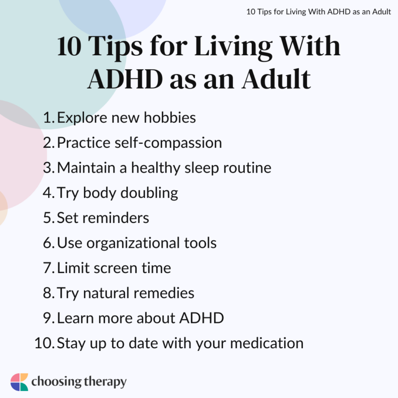 10 Tips for Living With Adult ADHD