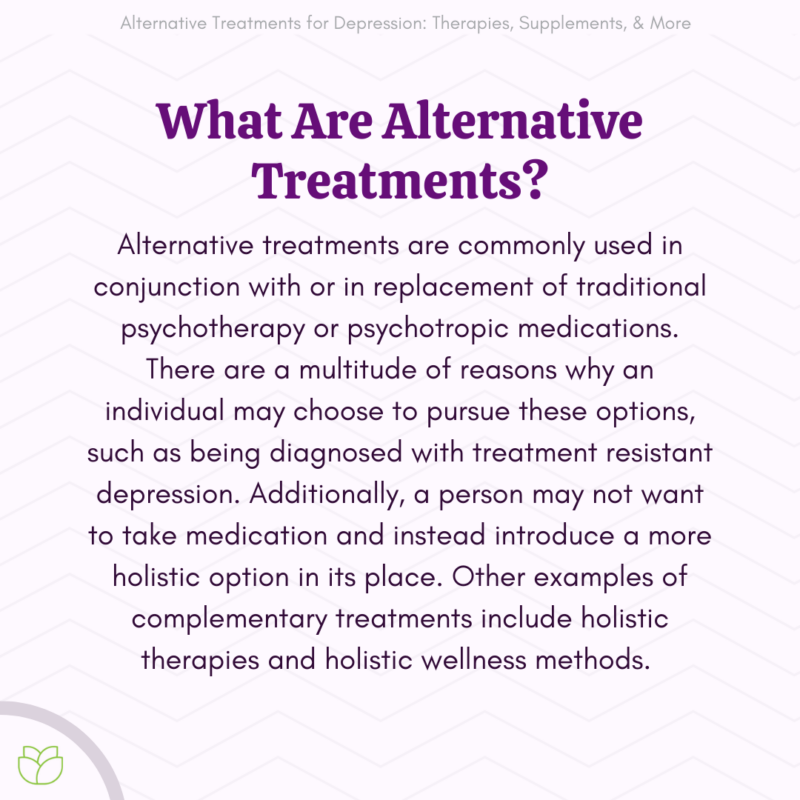 9 Alternative Treatments for Depression