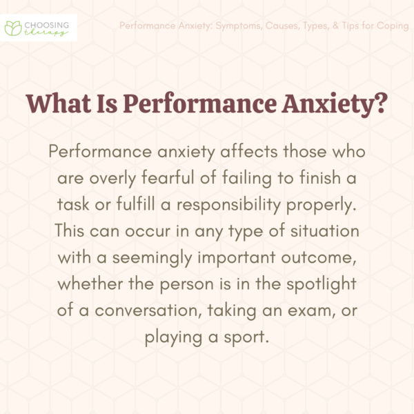 What Is Performance Anxiety?