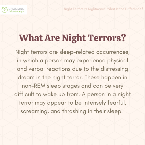 Night Terrors vs. Nightmares: Differences & How to Cope