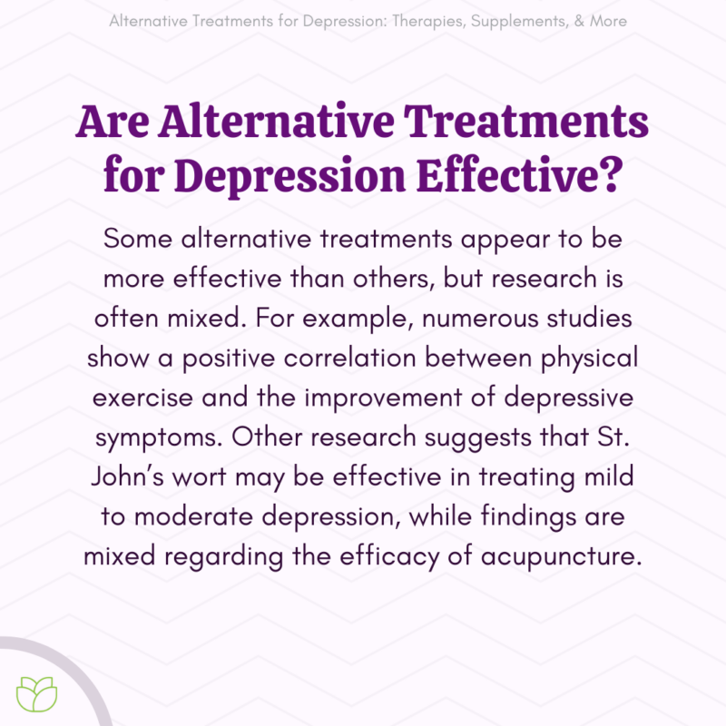 9 Alternative Treatments for Depression