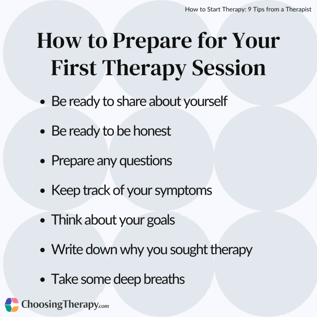 How to Start Therapy: 9 Tips & What to Expect