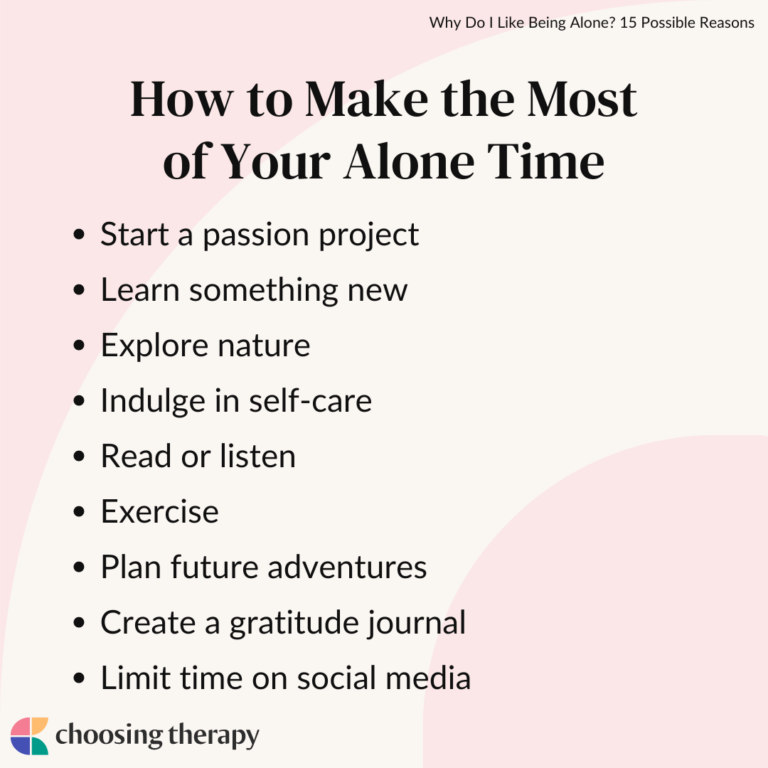 15 Reasons You Like Being Alone