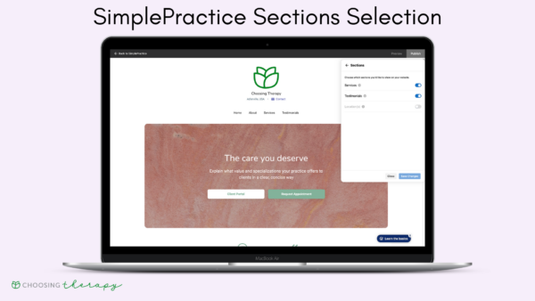 SimplePractice Website Builder Review 2023: Features, Pros & Cons, Cost ...