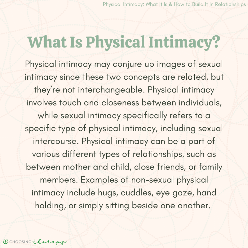 What Is Physical Intimacy?