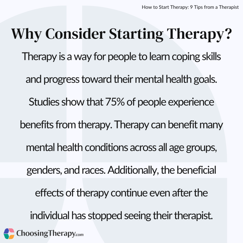 How to Start Therapy: 9 Tips & What to Expect