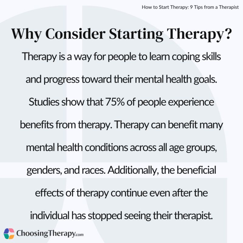 How to Start Therapy: 9 Tips & What to Expect
