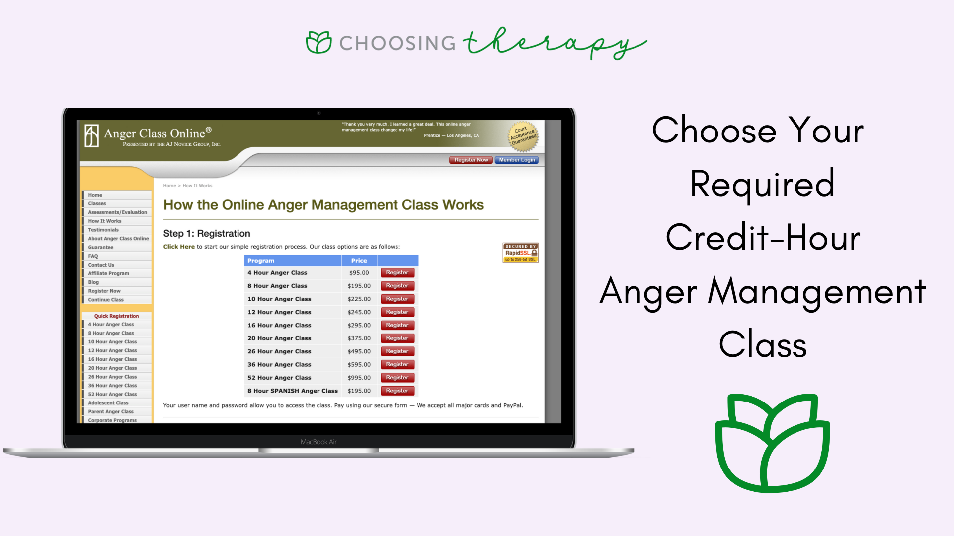 Anger Class Online Review 2024