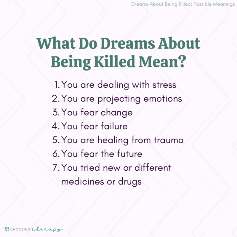 What Does It Mean When You Dream About Being Killed?