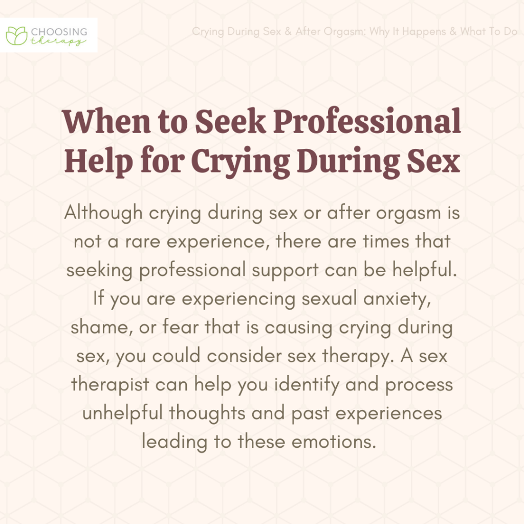 Crying During Sex: Is It Normal & Why Does It Happen?