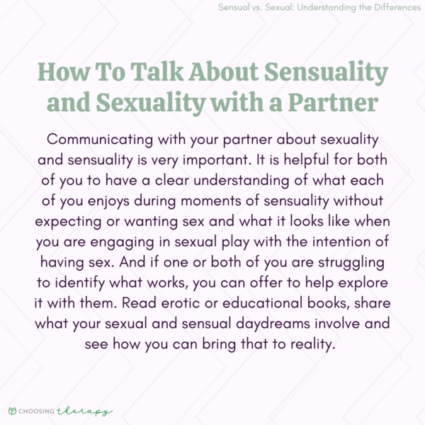 Sensual Vs Sexual