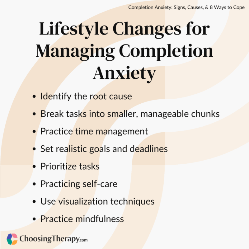 8 Strategies to Cope with Completion Anxiety
