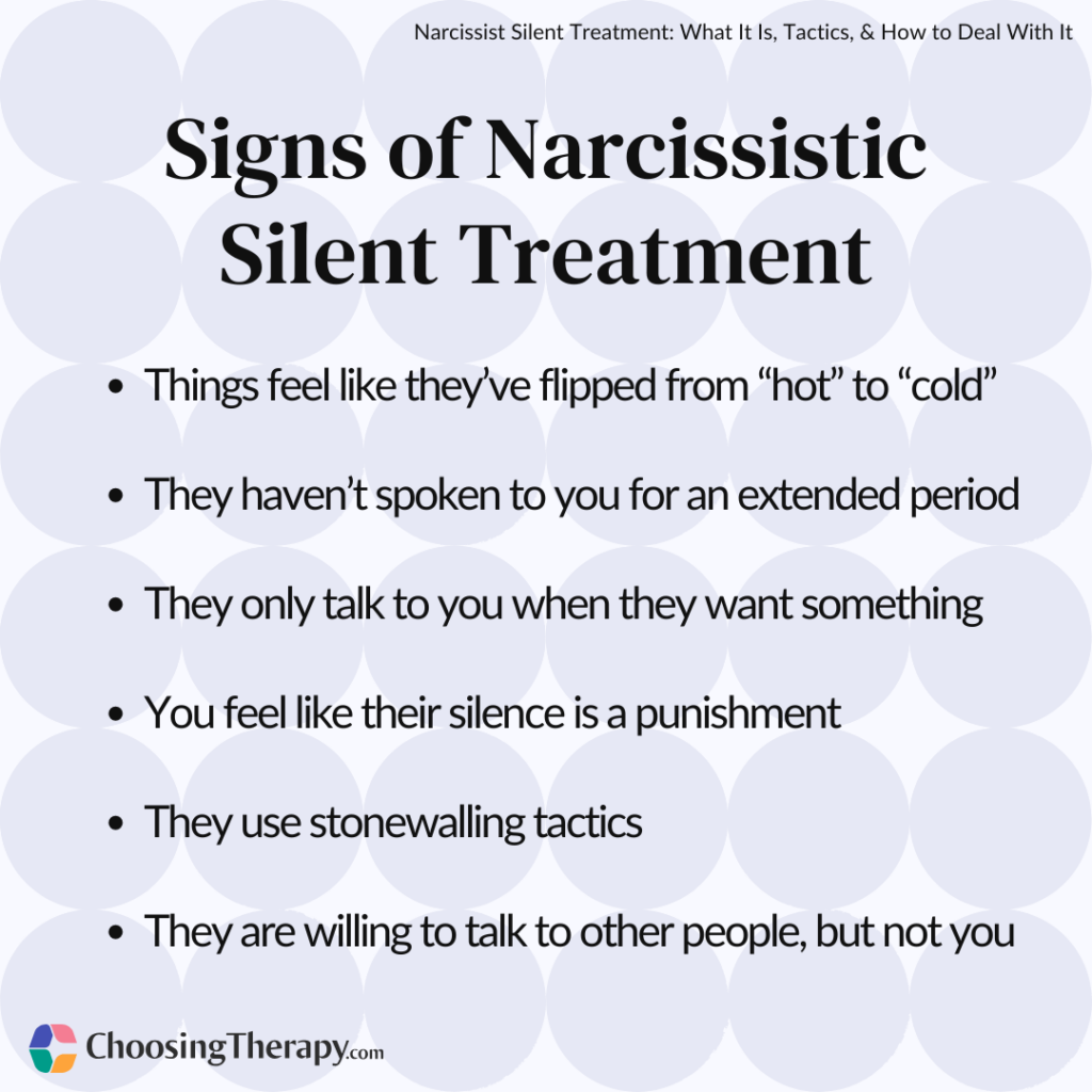 What Is the Narcissistic Silent Treatment?