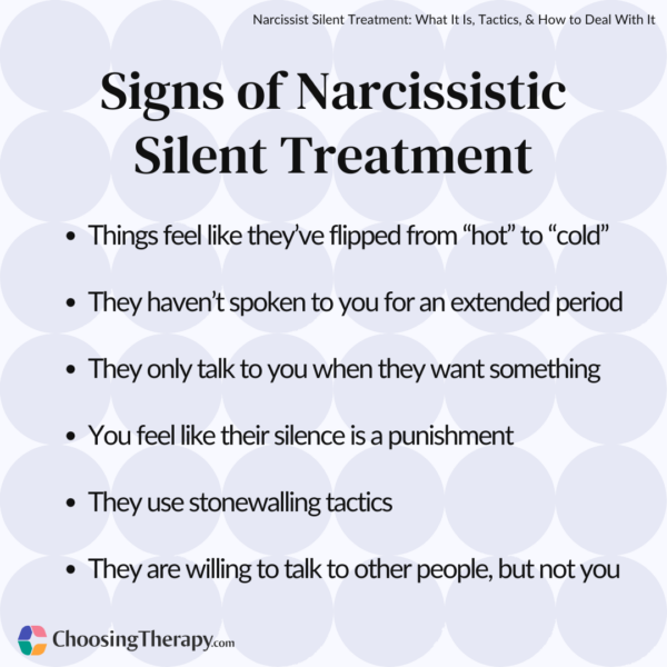 What Is the Narcissistic Silent Treatment?
