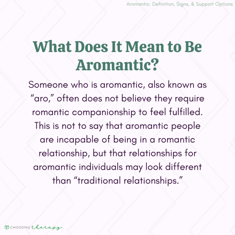 What Does It Mean to Be Aromantic?