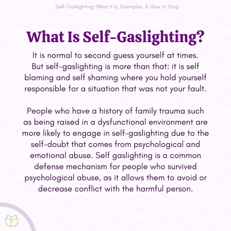 What Is Self Gaslighting?