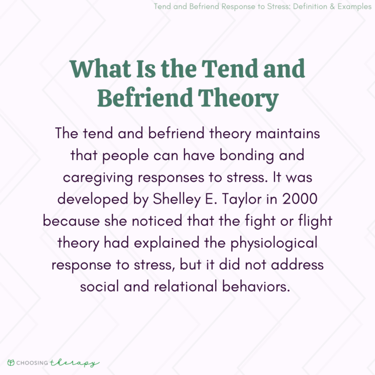What Is the Tend & Befriend Response?