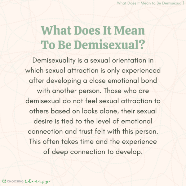 What Does It Mean to Be Demisexual?
