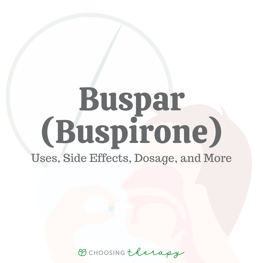 BuSpar Buspirone Uses Side Effects Dosage More