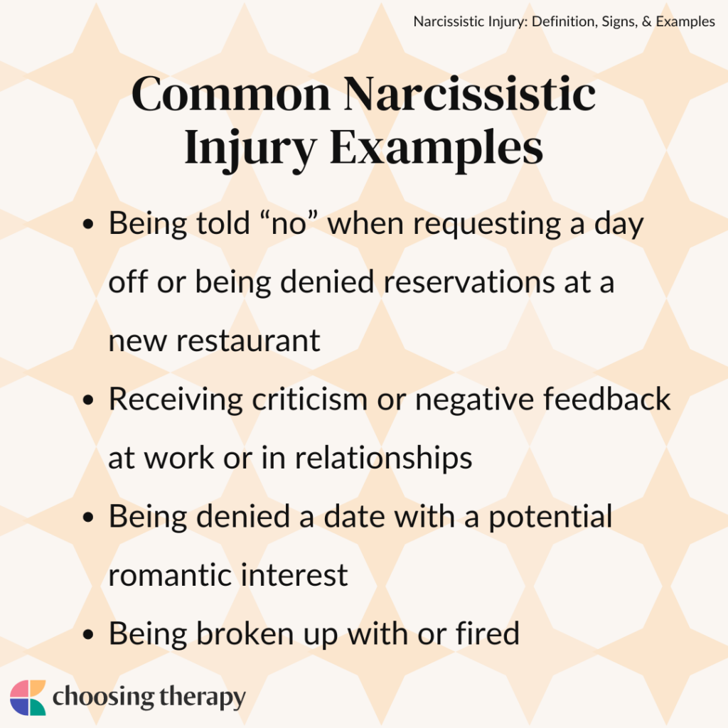 12 Signs of Narcissistic Injury