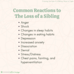 How to Cope With the Loss of a Sibling
