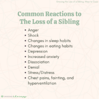 How to Cope With the Loss of a Sibling