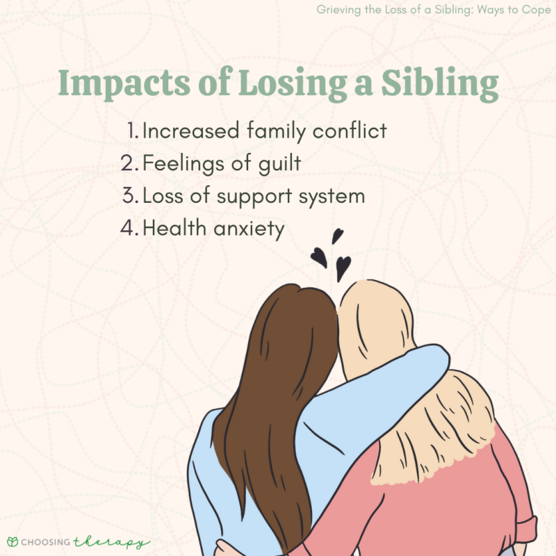 How to Cope With the Loss of a Sibling