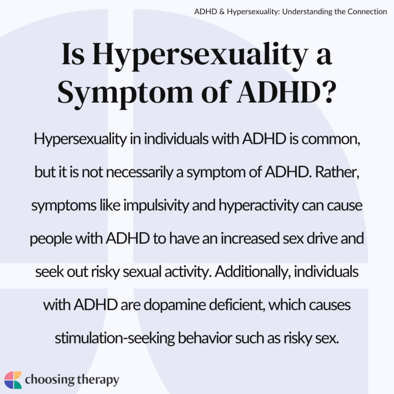 Does Adhd Cause Hypersexuality