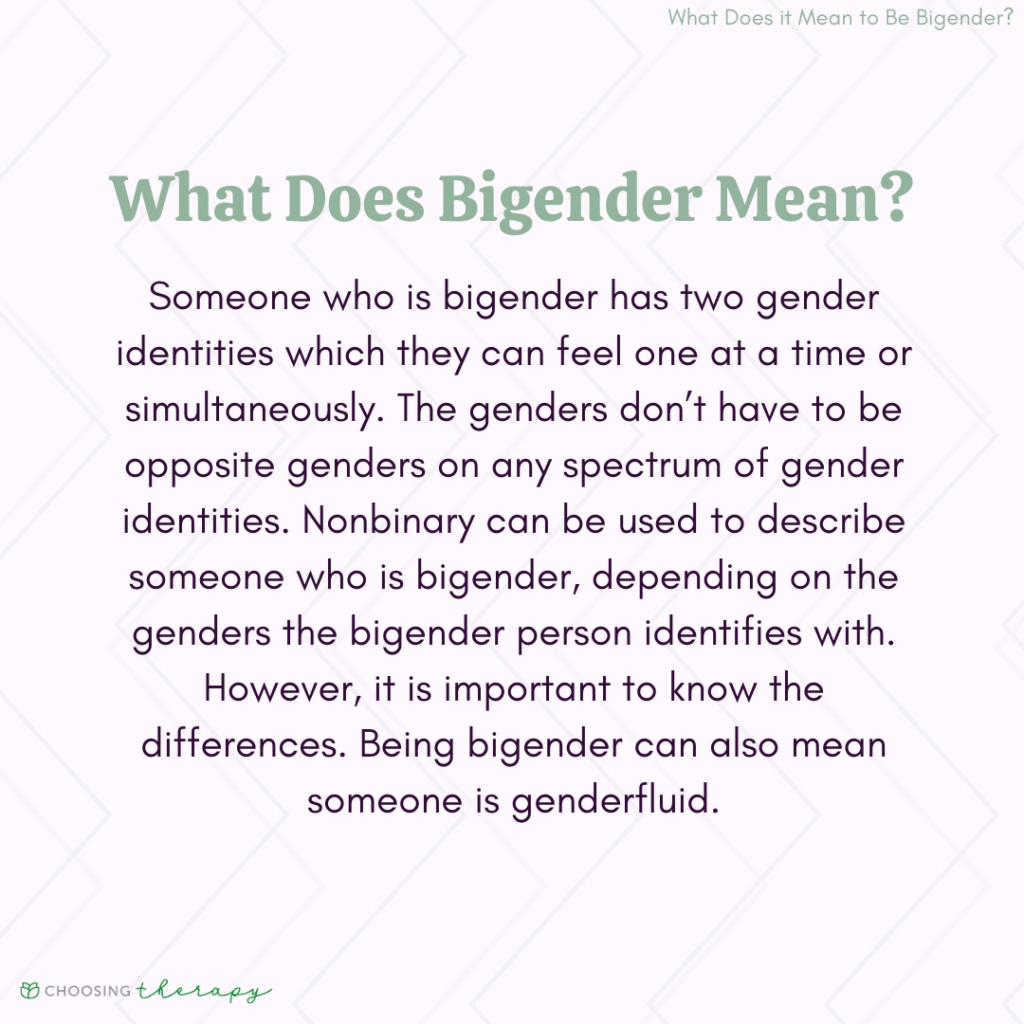 What Is Bigender