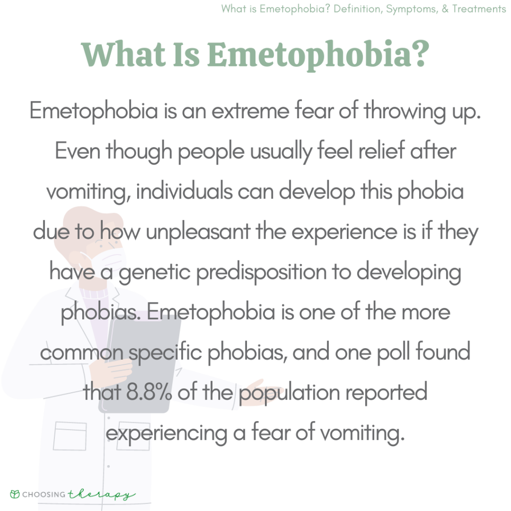 Emetophobia: Definition, Symptoms, & Treatments | ChoosingTherapy.com