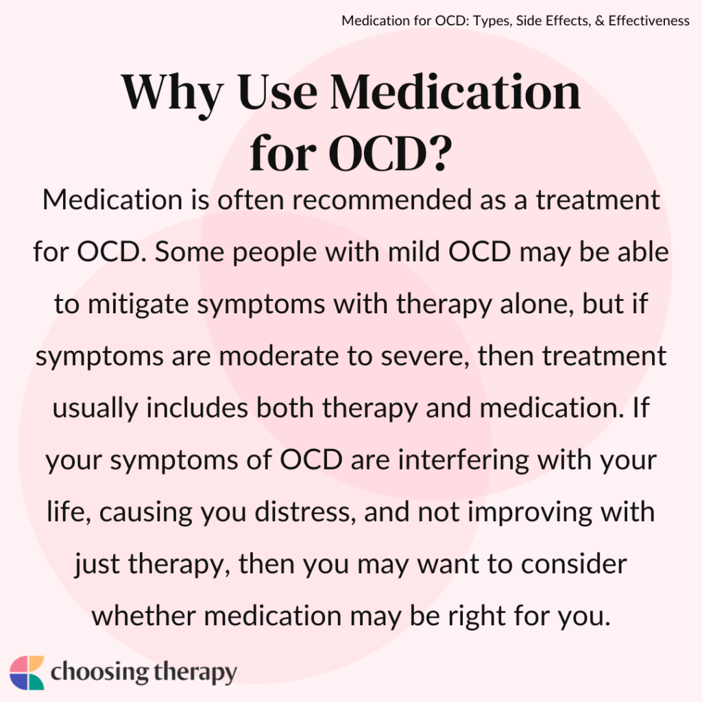 Medication for OCD: Types, Side Effects, & Effectiveness