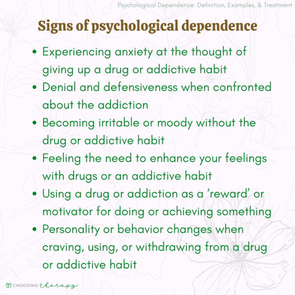What is Psychological Dependence?