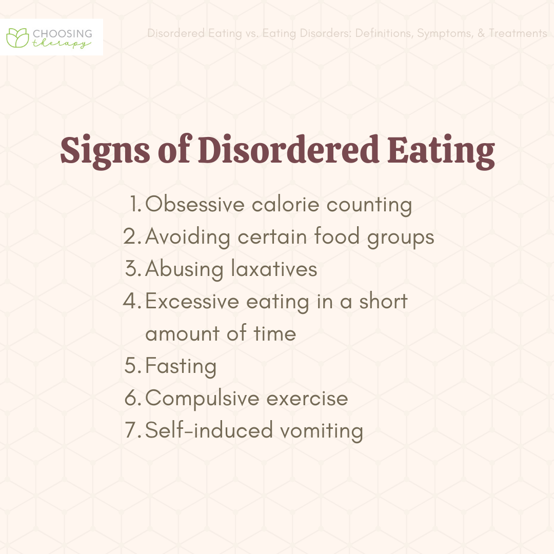 Eating Disorders vs. Disordered Eating