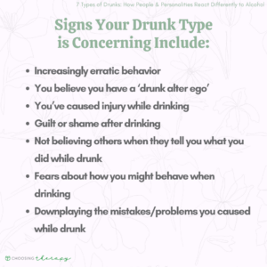 Different Types of Drunk People and Signs to Look For