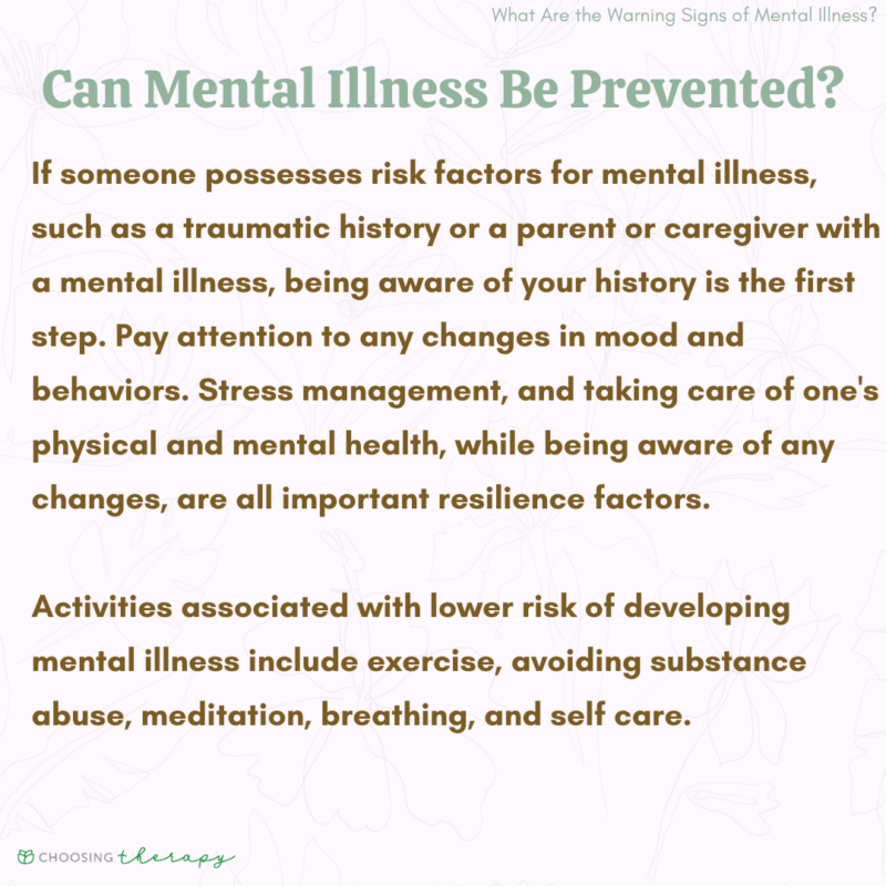 How to Identify the Warning Signs of Mental Illness