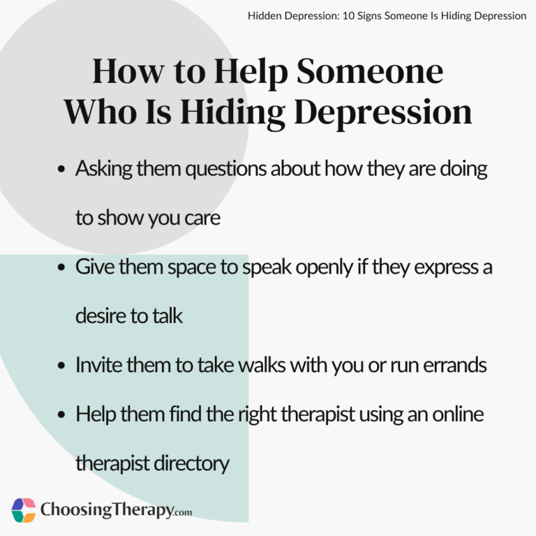 10 Signs of Hidden Depression