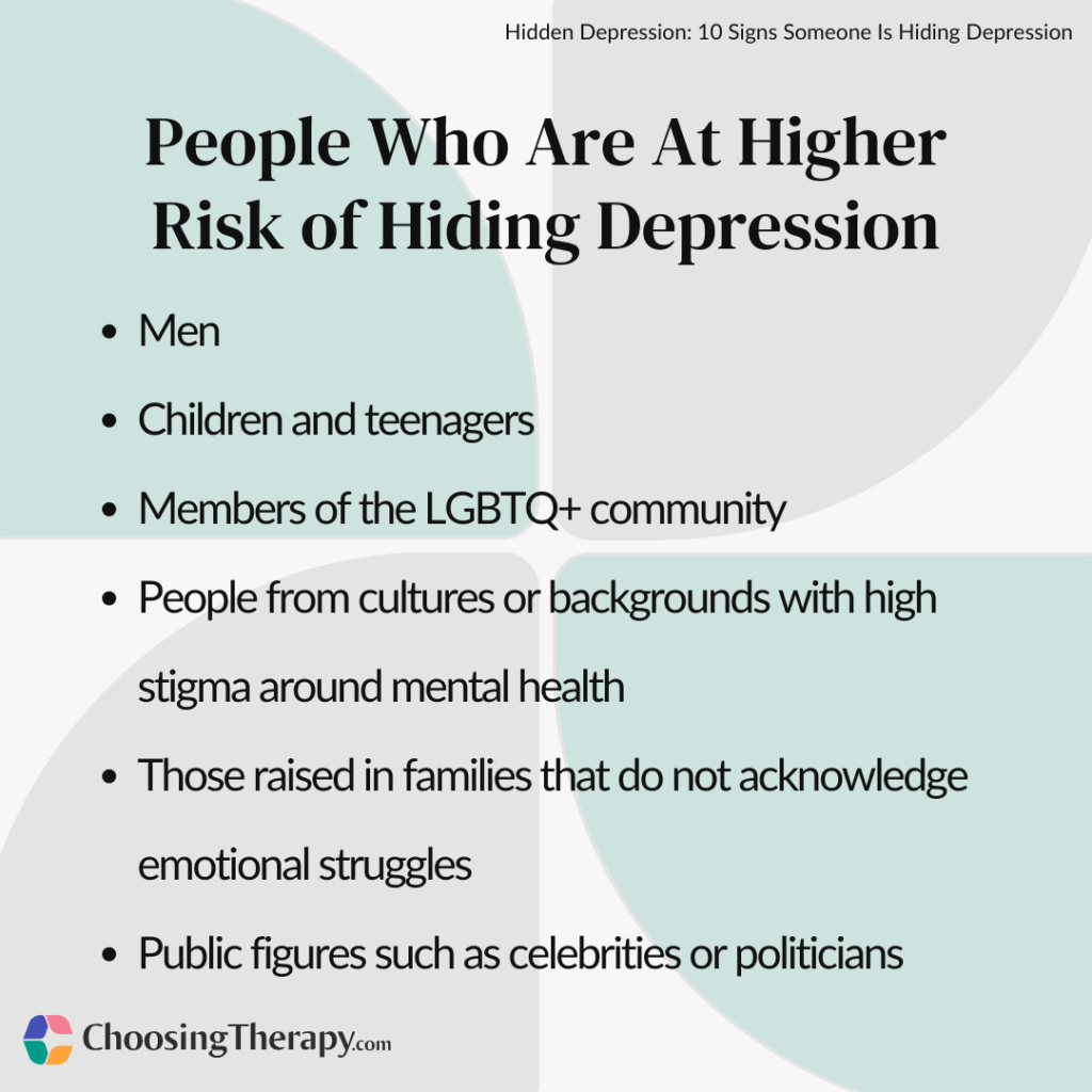 10 Signs of Hidden Depression