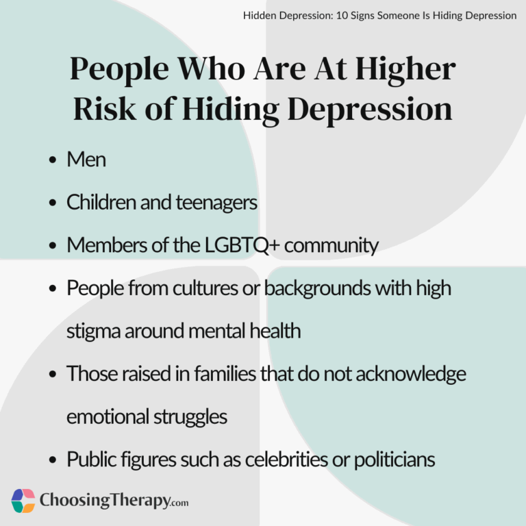 10 Signs of Hidden Depression